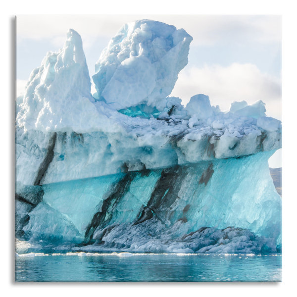 Brayden Studio Gigantic Iceberg - No Frame Print on Glass | Wayfair.co.uk