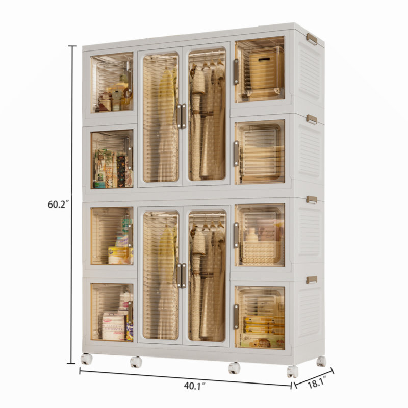 Rebrilliant Pullam 44.09 Closet System | Wayfair