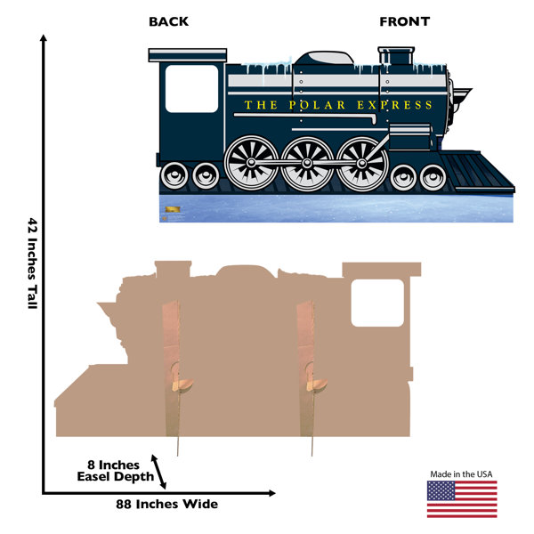 Advanced Graphics Polar Express Train Cardboard Standup | Wayfair