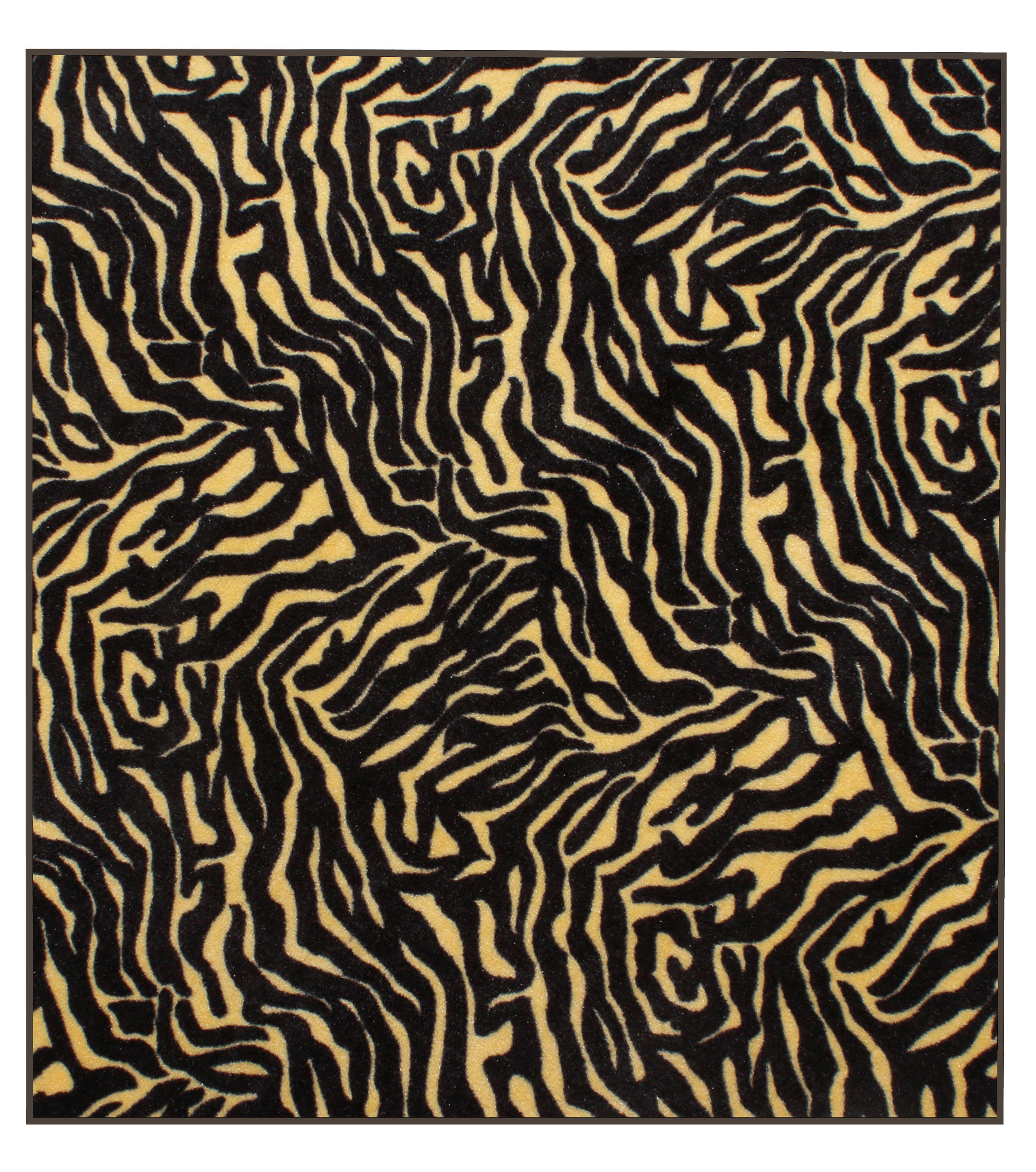 East Urban Home Square Animal Print Tan/Brown Area Rug | Wayfair