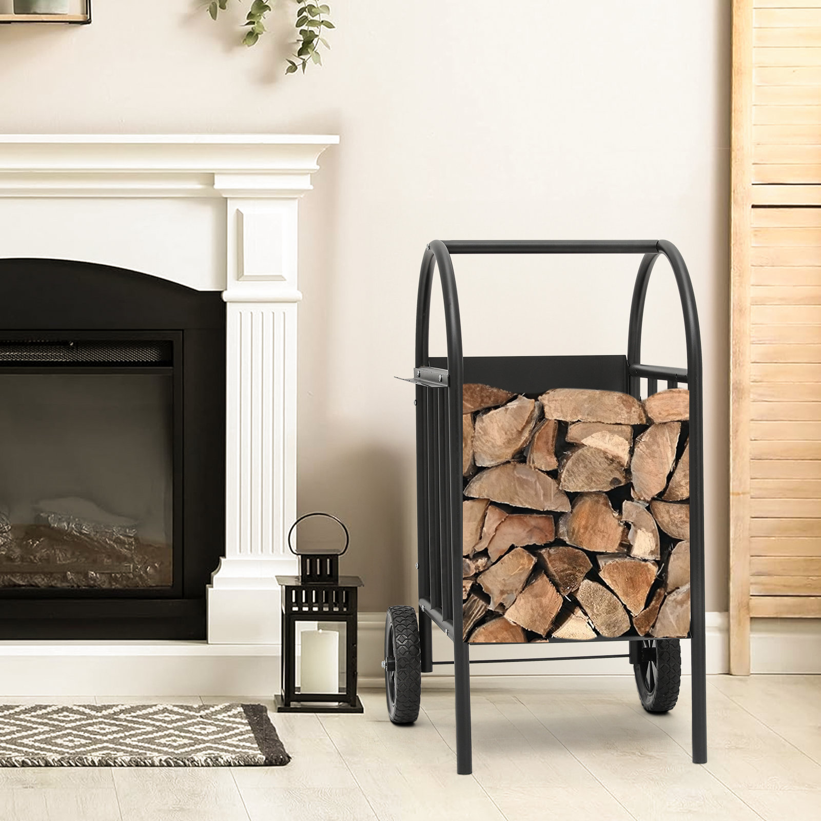 Bring Home Furniture Porte-bûches sur roulettes - Wayfair Canada