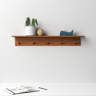 AllModern Shea Poplar Solid Wood Floating Shelf with Hooks & Reviews ...