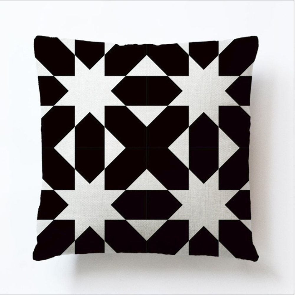 Beauty Acrylic (Covers With Inserts) Set of 2 Maze Geometric Pillows ...