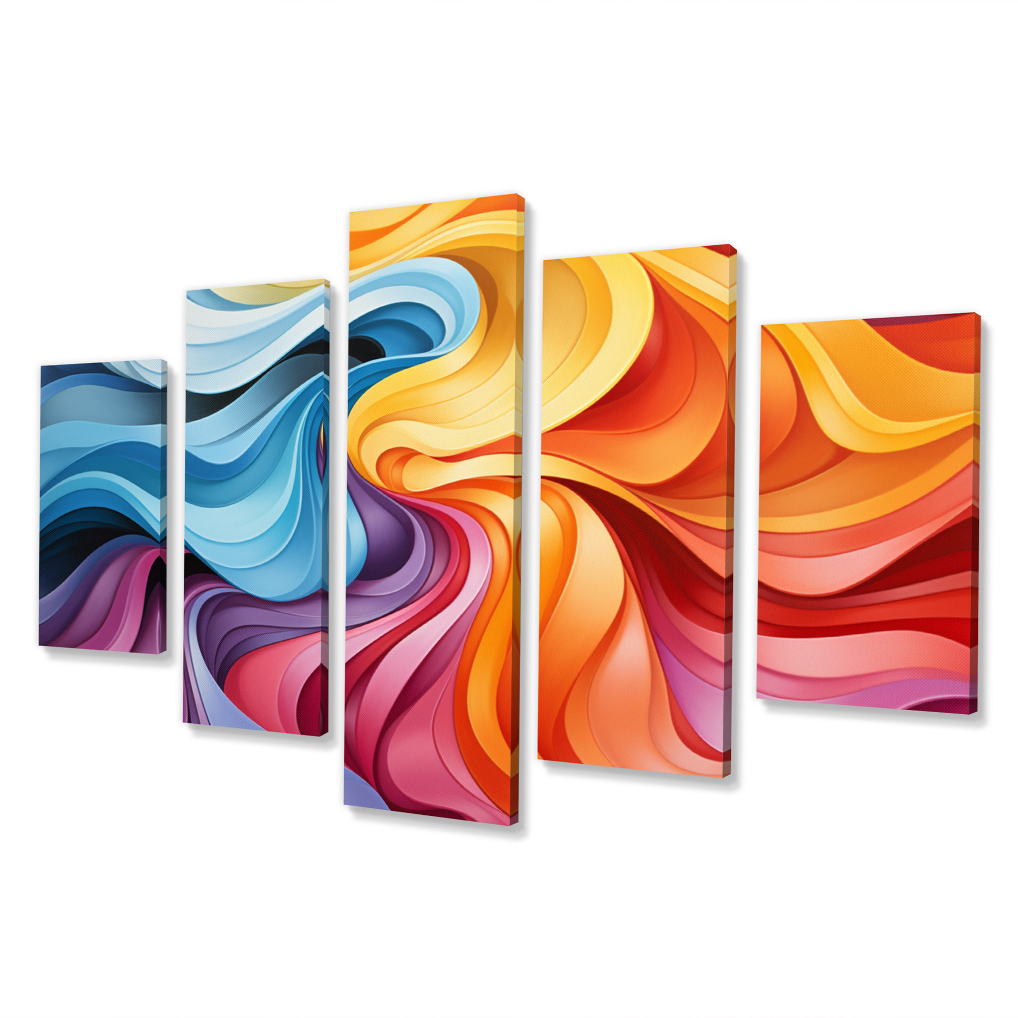 Wrought Studio™ Opt Art Chromatic Delirium V - Modern Wall Art Print ...