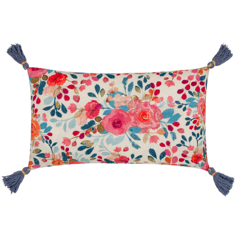 Marlow Home Co. Siljan Floral Rectangular Lumbar Cushion Cover ...