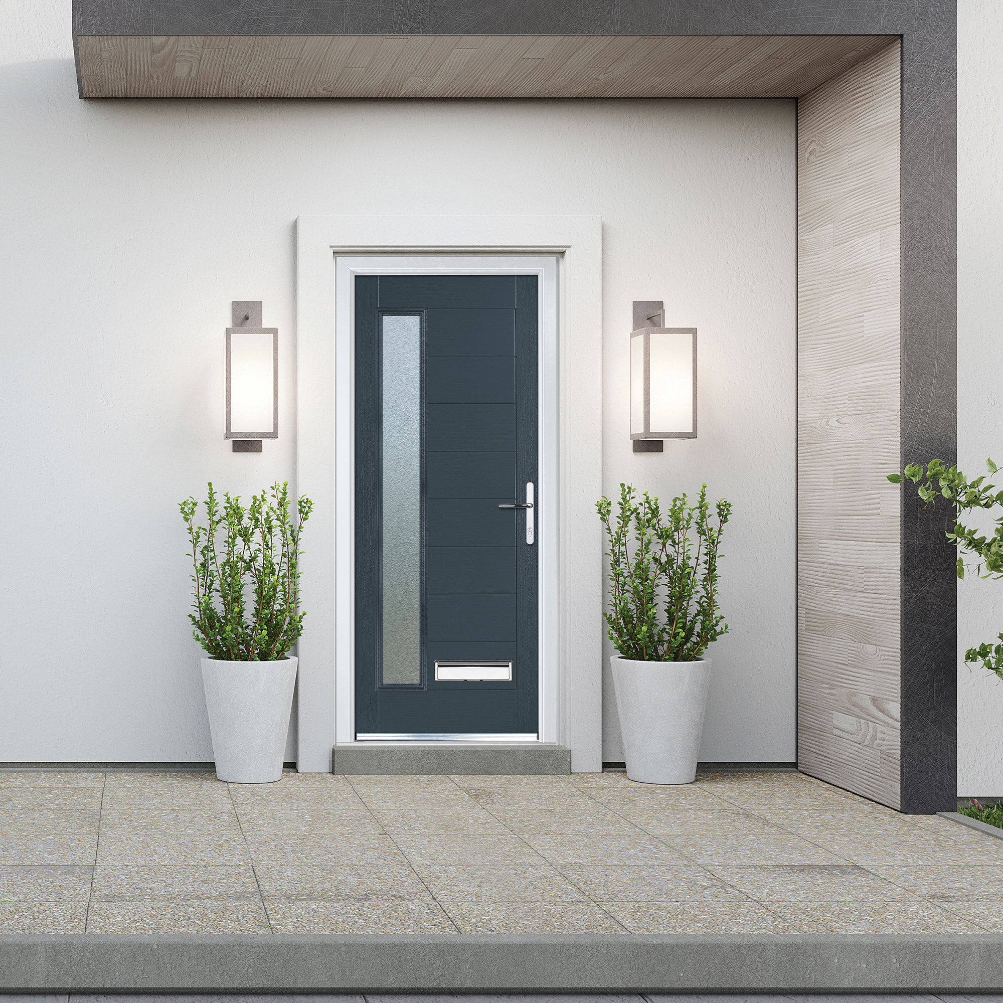 Crystal Direct Ready to Install Composite Prehung Front Door | Wayfair ...