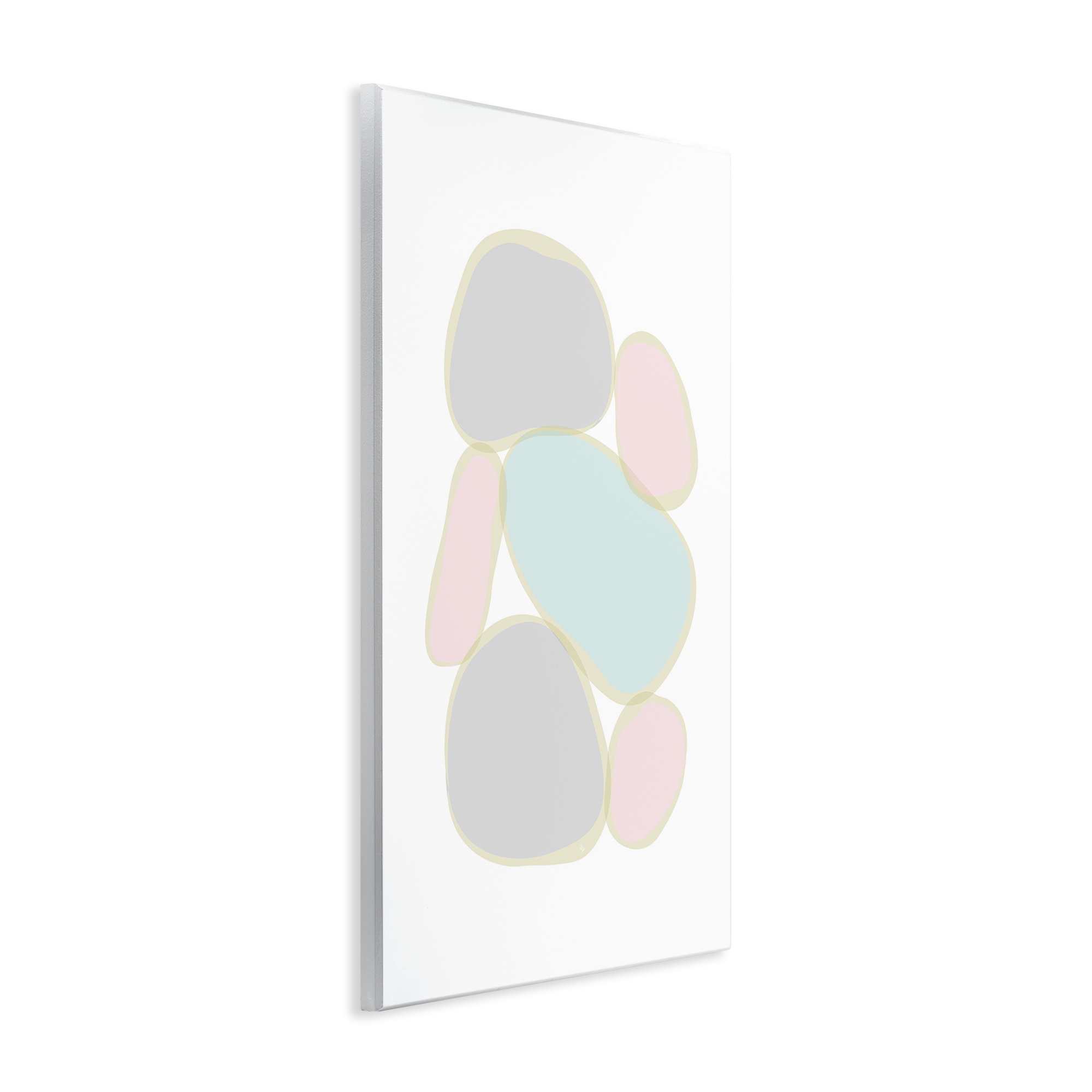 Ebern Designs Pastel Pebble Shapes Wall Plaque Art by Martina Pavlova ...