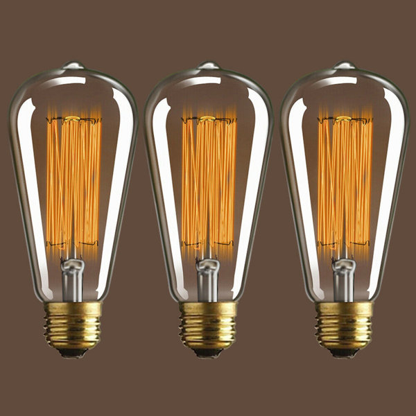 Boshen Equivalent ST58 E26/Medium (Standard) 2200K LED Bulb | Wayfair