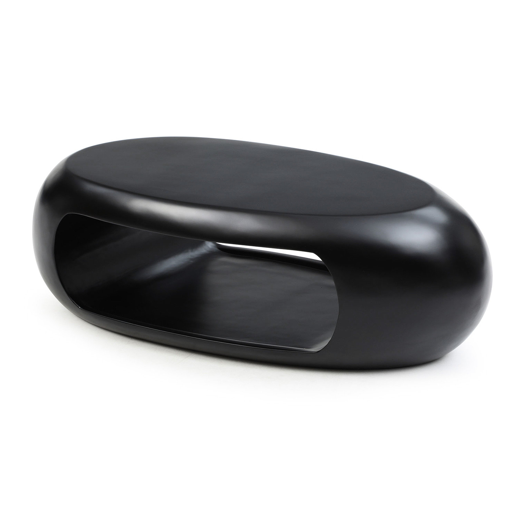 Brayden Studio® Oval Fiberglass Coffee Unveiling Table - 53.23", White ...