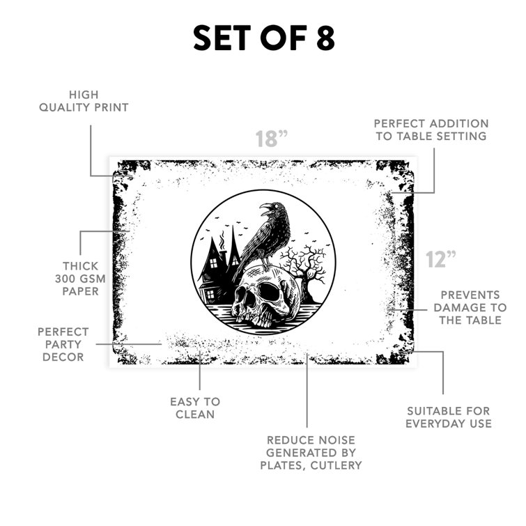 The Holiday Aisle® Jaquavius Paper Placemat | Wayfair