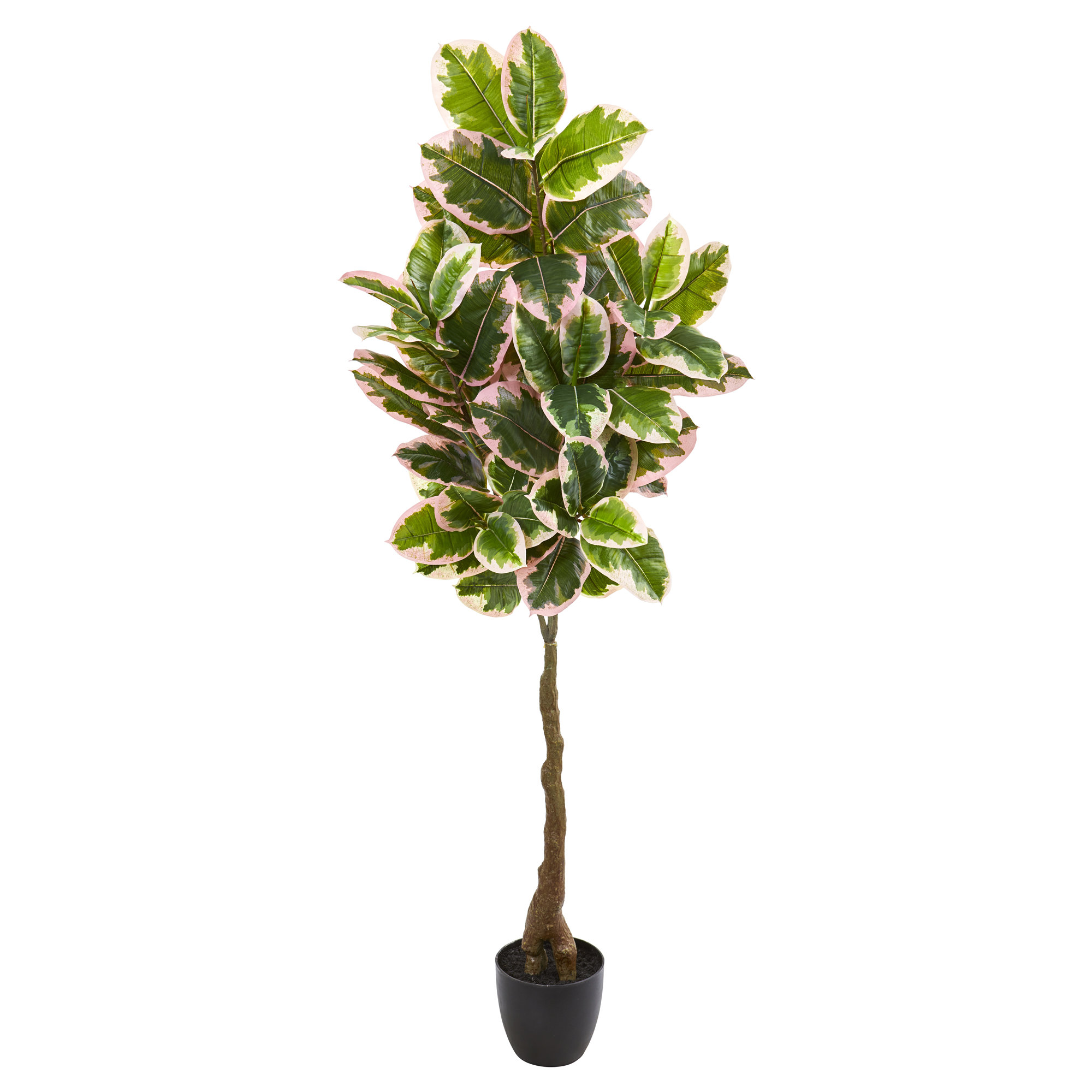 Bay Isle Home™ Artificial Rubber Leaf Tree in Pot & Reviews | Wayfair