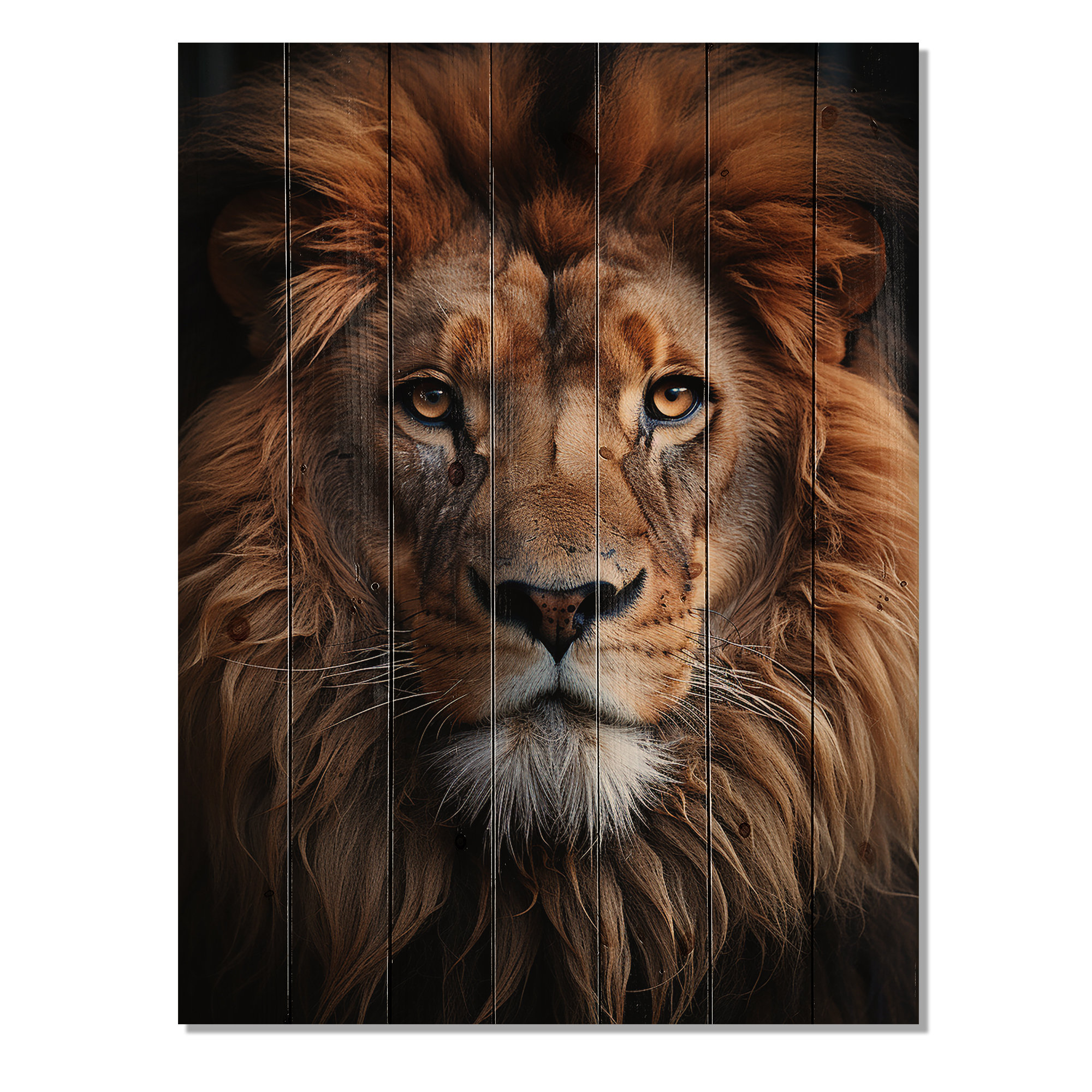 Bungalow Rose Oriane - Animals Wood Print On Natural Pine Wood | Wayfair