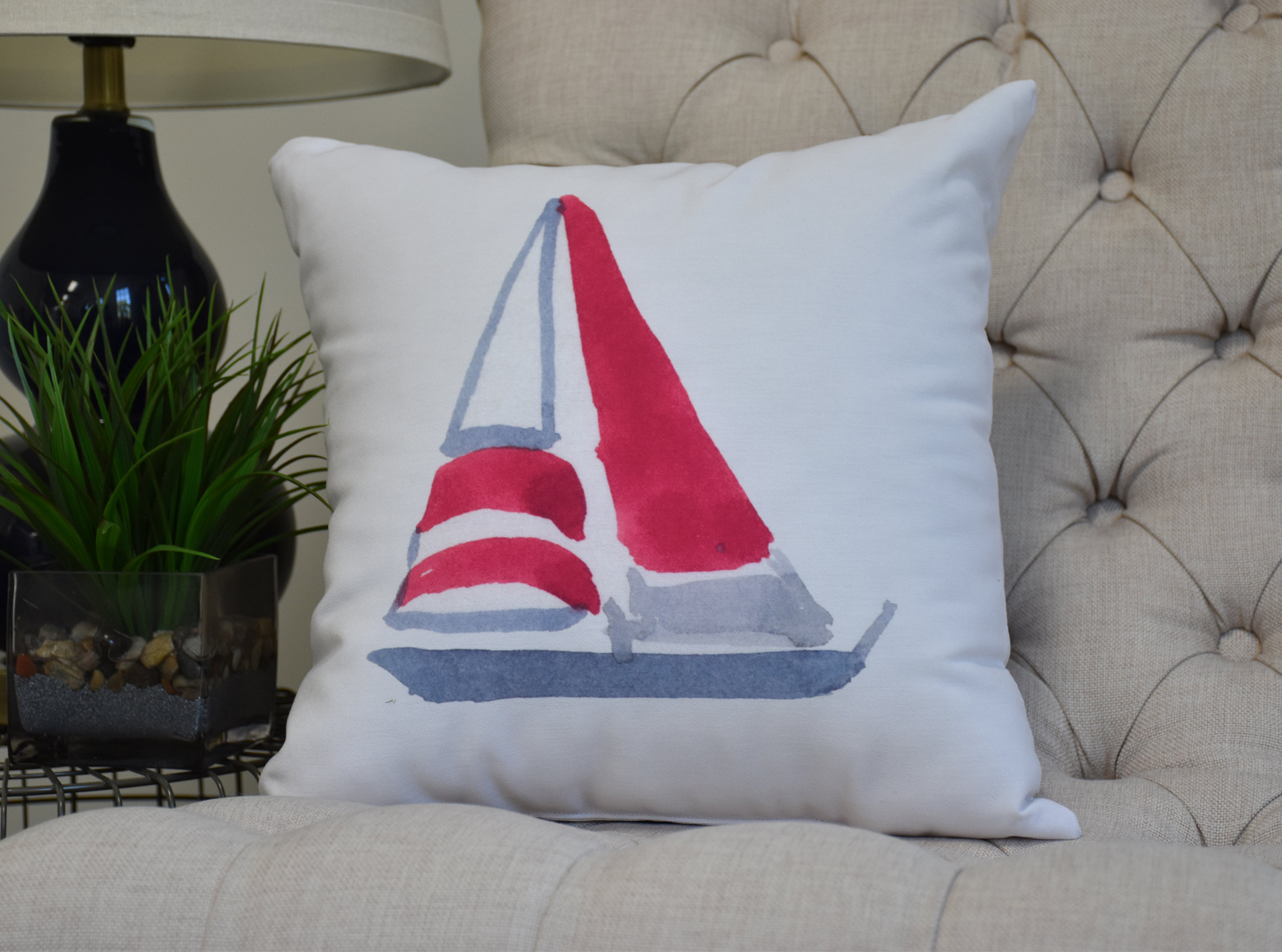 e by design Nantucket Square Pillow Cover and Insert | Wayfair