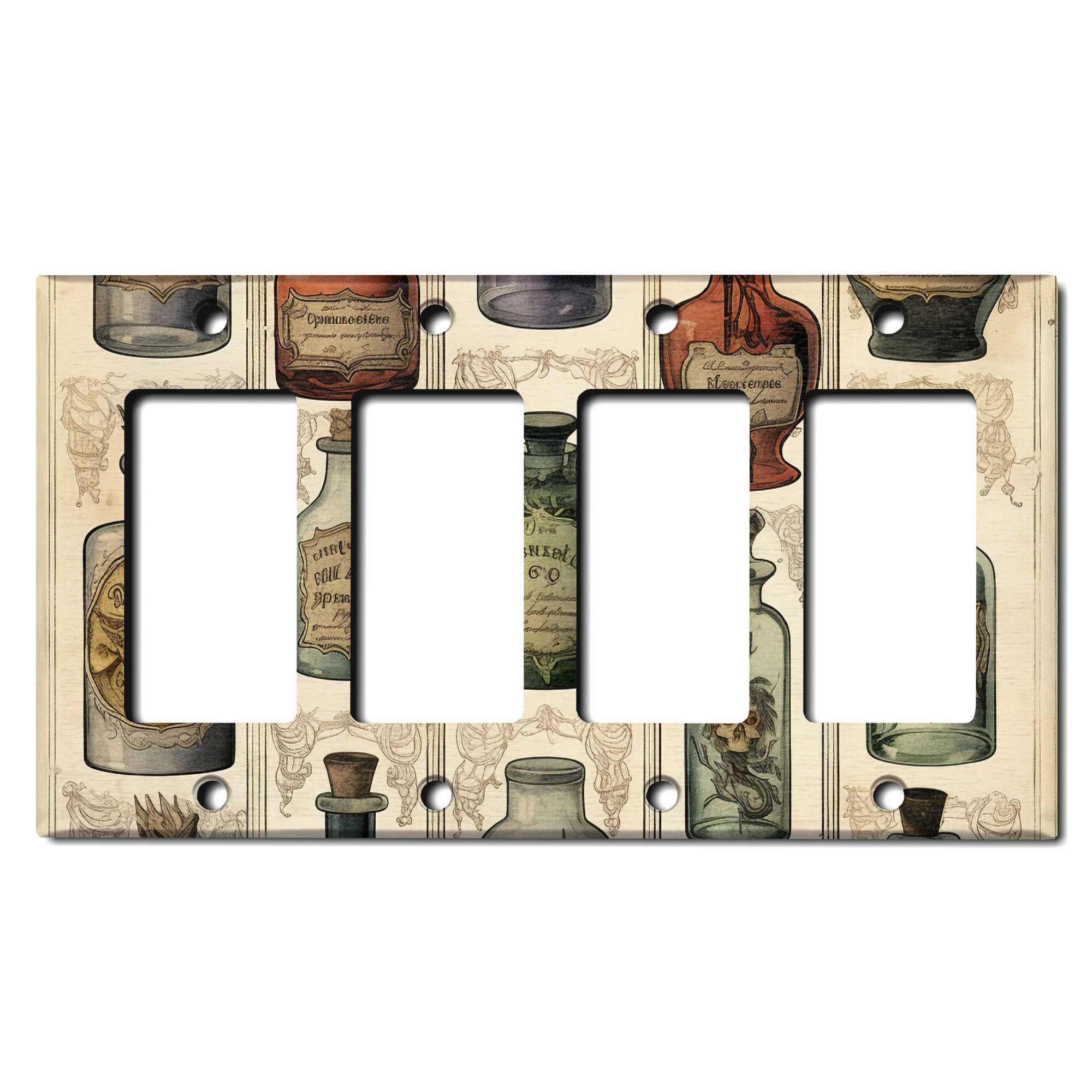 WorldAcc Metal Light Switch Plate Outlet Cover (Halloween Potion ...