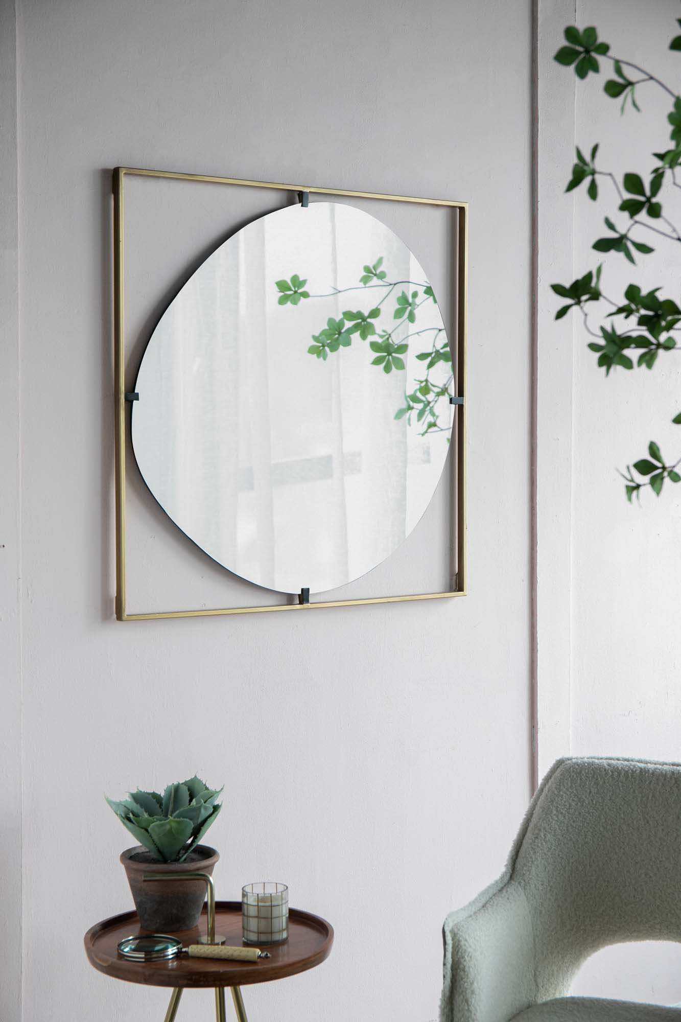 Ivy Bronx 32X32" Poppy Mirror,Entryway Wall Decor - Wayfair Canada