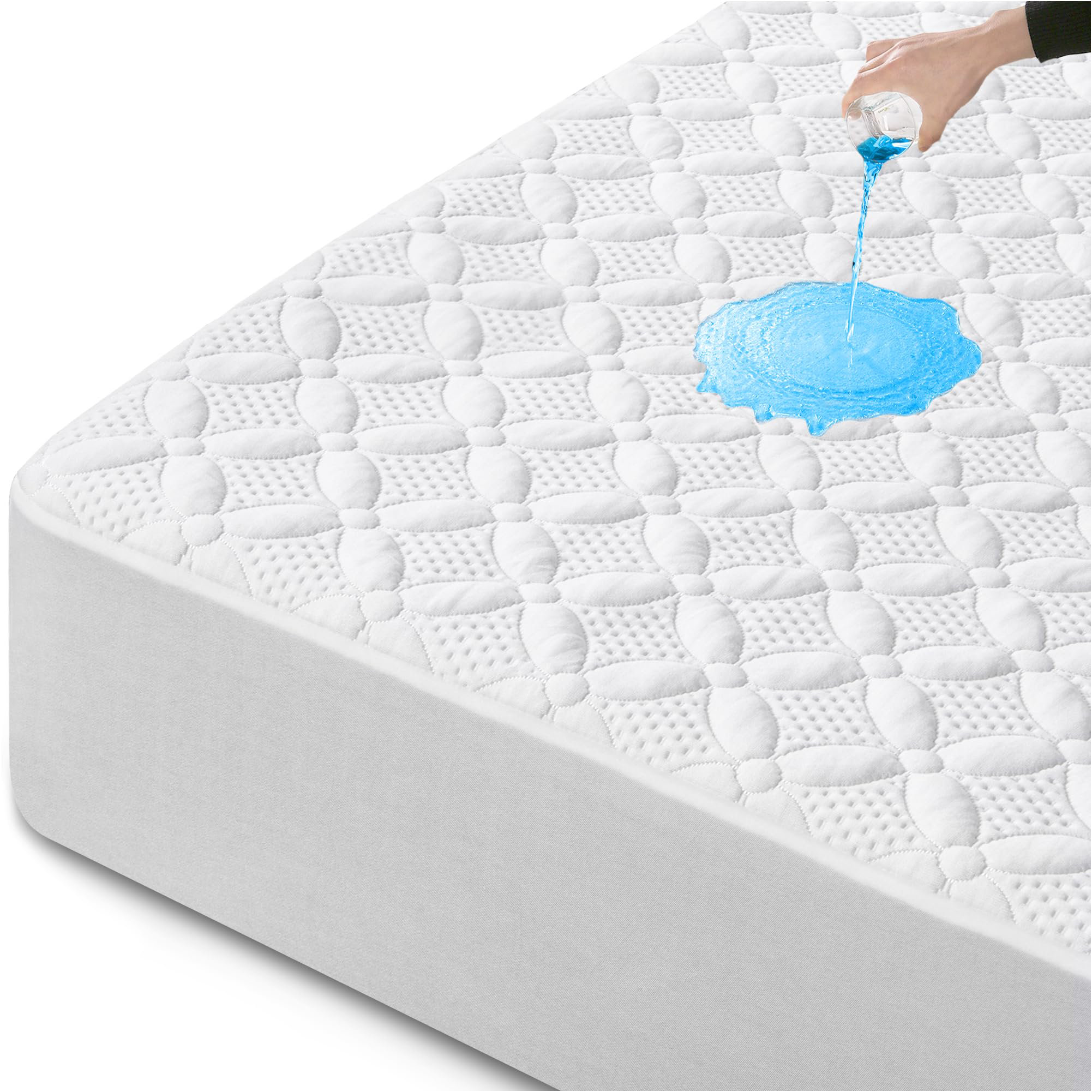 Alwyn Home King Mattress Protector, Soft Breathable Waterproof King ...