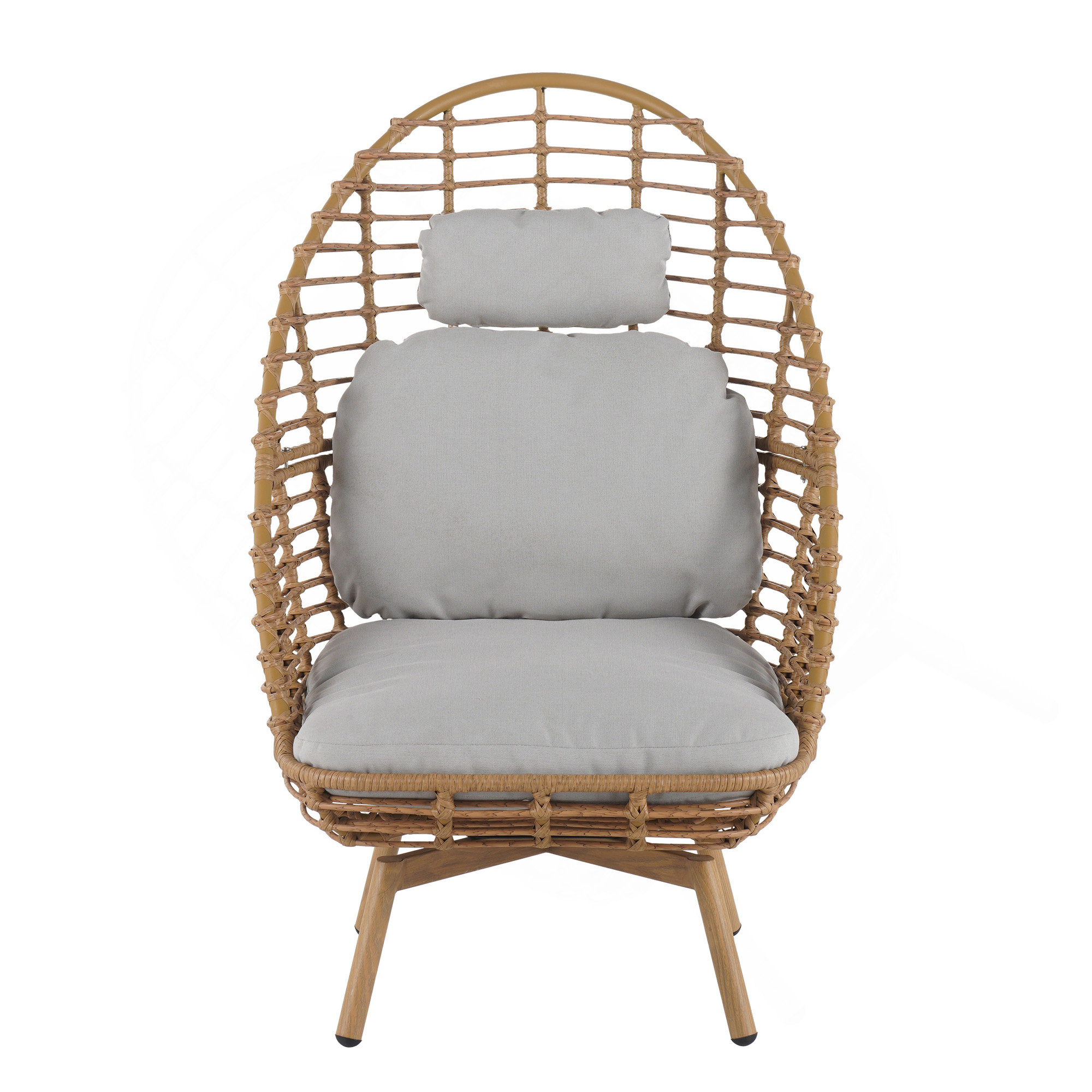 Dakota Fields Chaise longue pivotante en osier Ellis - Wayfair Canada