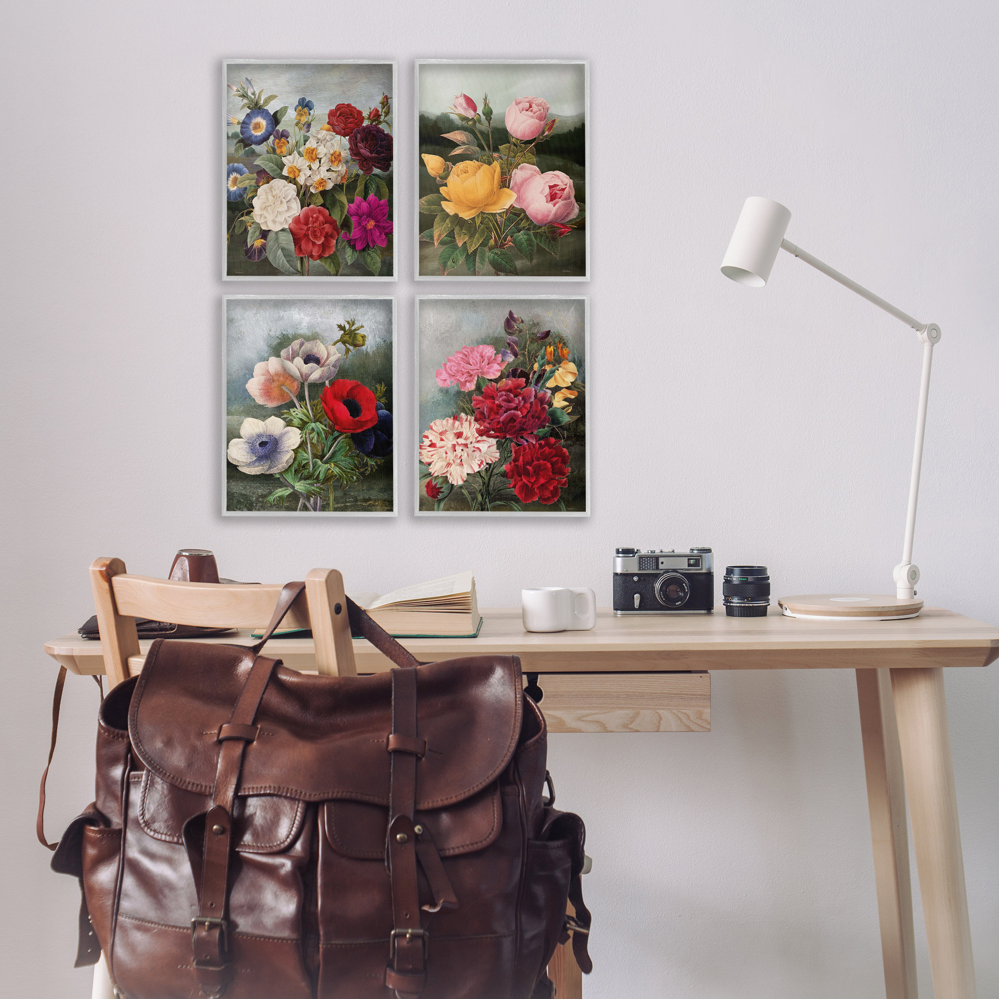 Lark Manor™ Vintage Cottage Blooms 4 PC Giclee Art Set by Carol ...