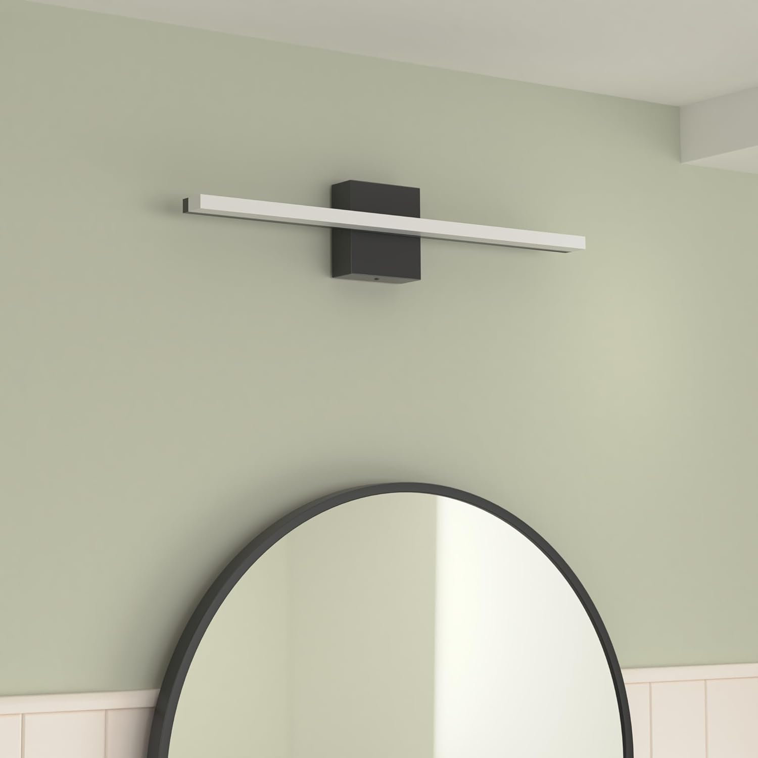 Ivy Bronx Bathroom Light Fixtures Black Vanity Lights Bar 24 Inch 14W ...