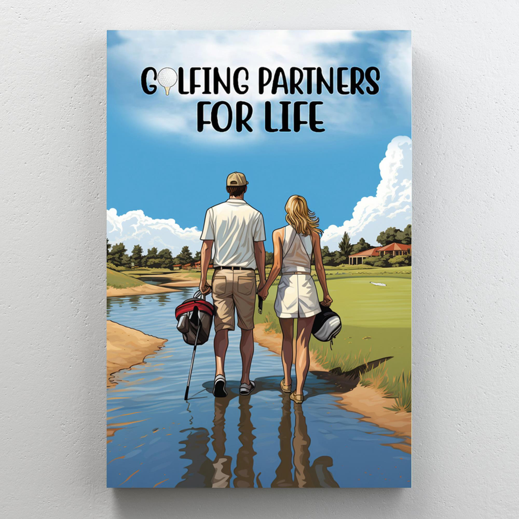 Trinx Golfing Partners For Life - 1 Piece Rectangle Grap Golfing ...