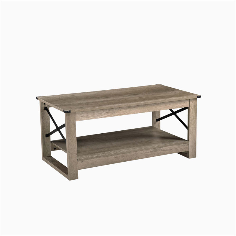 Gracie Oaks Peeples Wallace & Bay Grant Tan Coffee Table | Wayfair