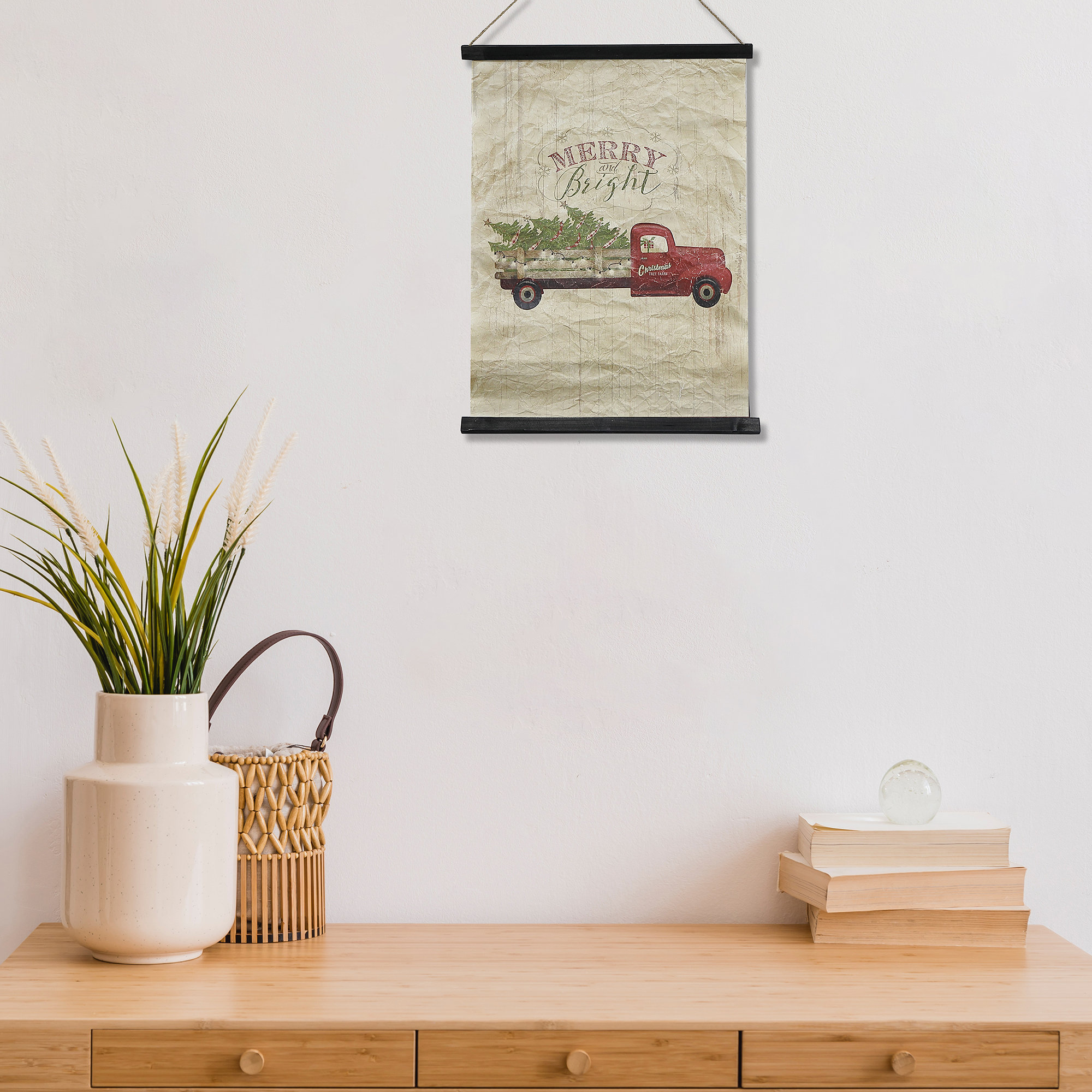 iH casadécor Crinkle Paper Wall Hanger Merry And Bright | Wayfair