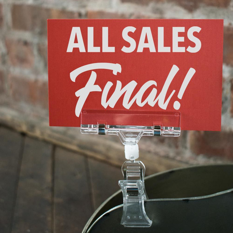 NAHANCO All Sales Final Sign | Wayfair