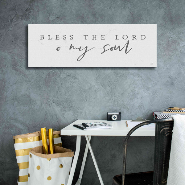 Red Barrel Studio® Epic Graffiti 'Bless The Lord' By Lux + Me, Canvas ...