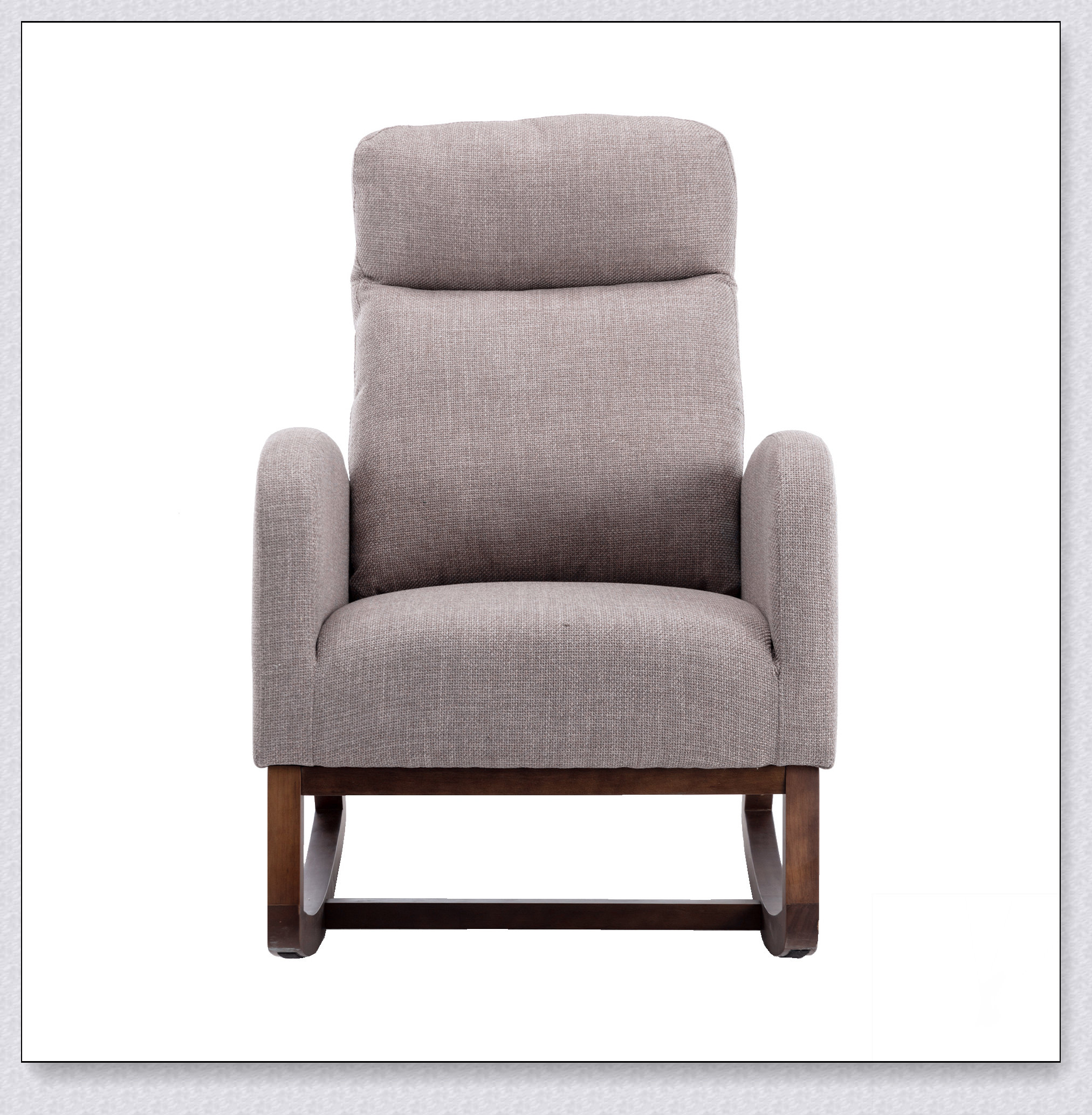 Ophelia & Co. living room Comfortable rocking chair Solid base frame ...