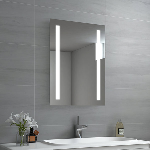EMKE Flat Lighted Aluminium Framed Wall Vanity & Dresser Mirror ...