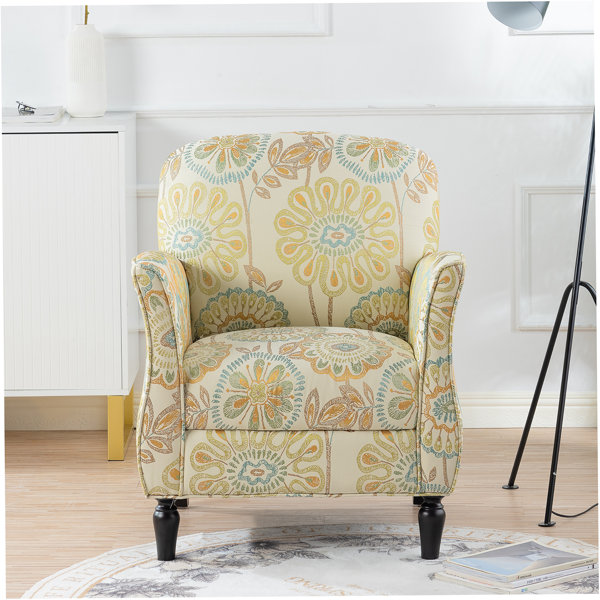 Canora Grey Windstone Unique Shape Upholstered Armchair with Easy ...