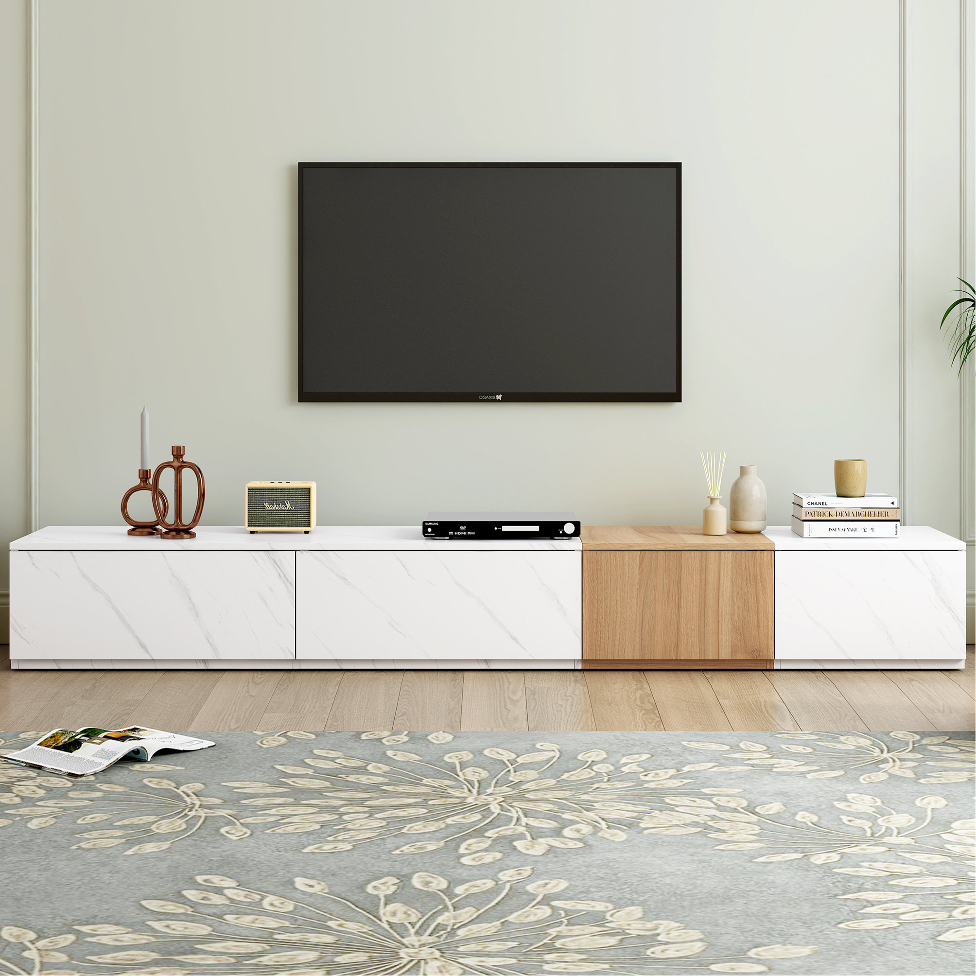 Wrought Studio Dwaine 78.73" Media Console & Reviews - Wayfair Canada