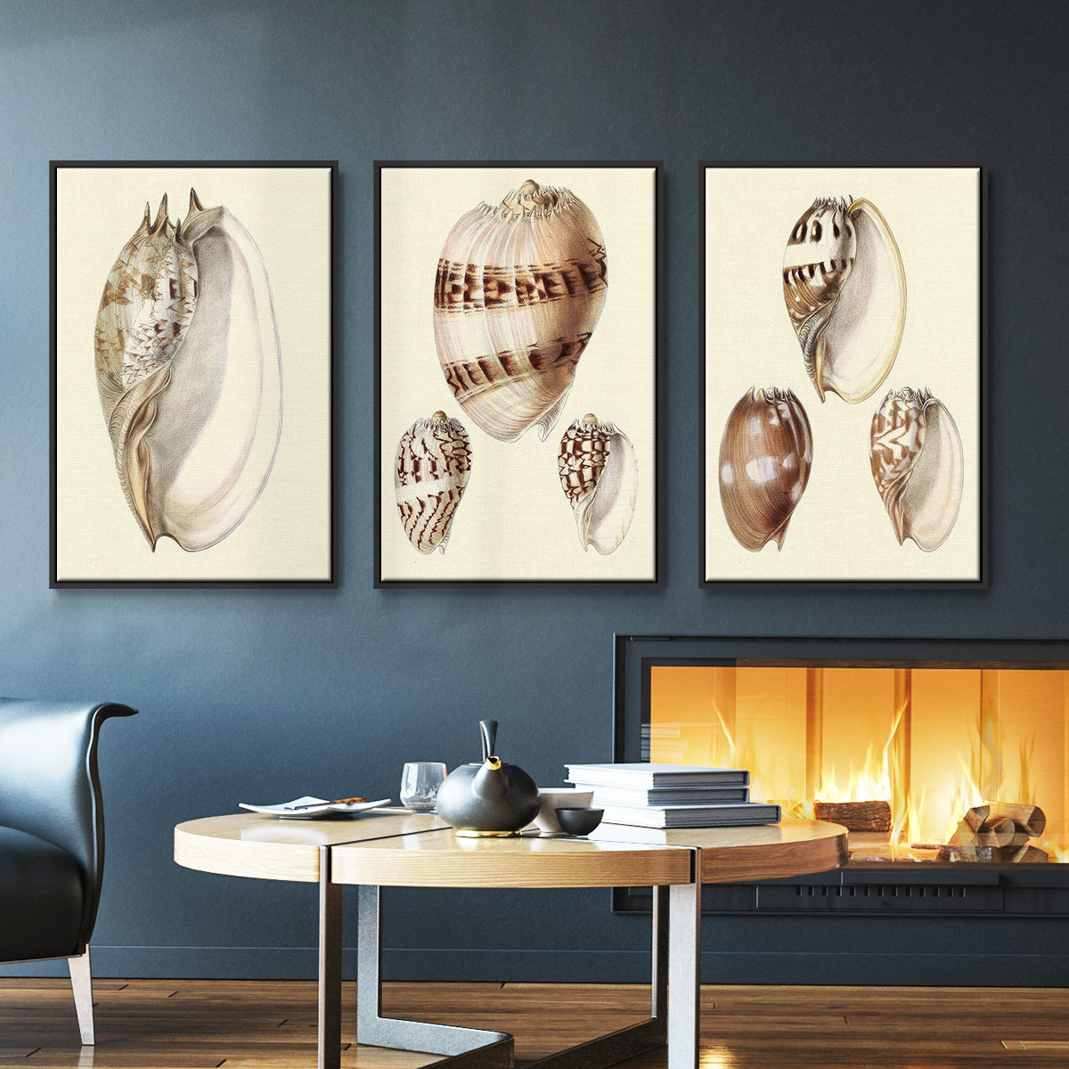 Wexford Home Spiral Shell Formation I 3 Pieces | Wayfair