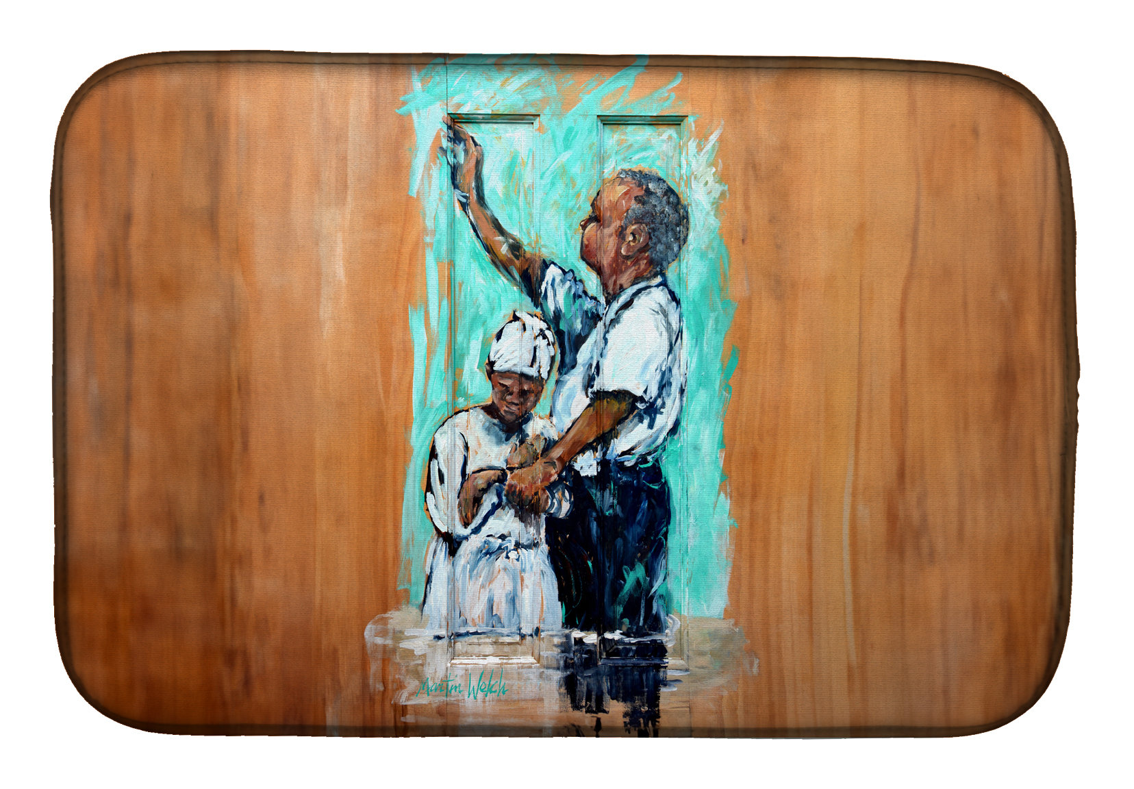 Caroline's Treasures Martin Welch New Artwork Drying Mat | Wayfair