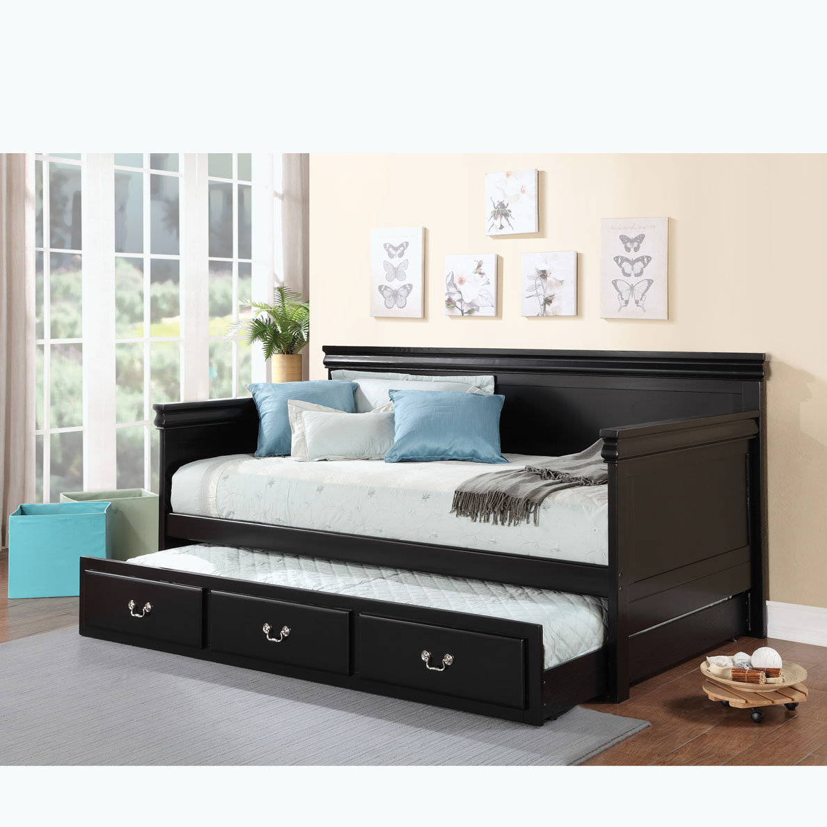 Lark Manor™ Wood Frame Daybed with Trundle | Wayfair