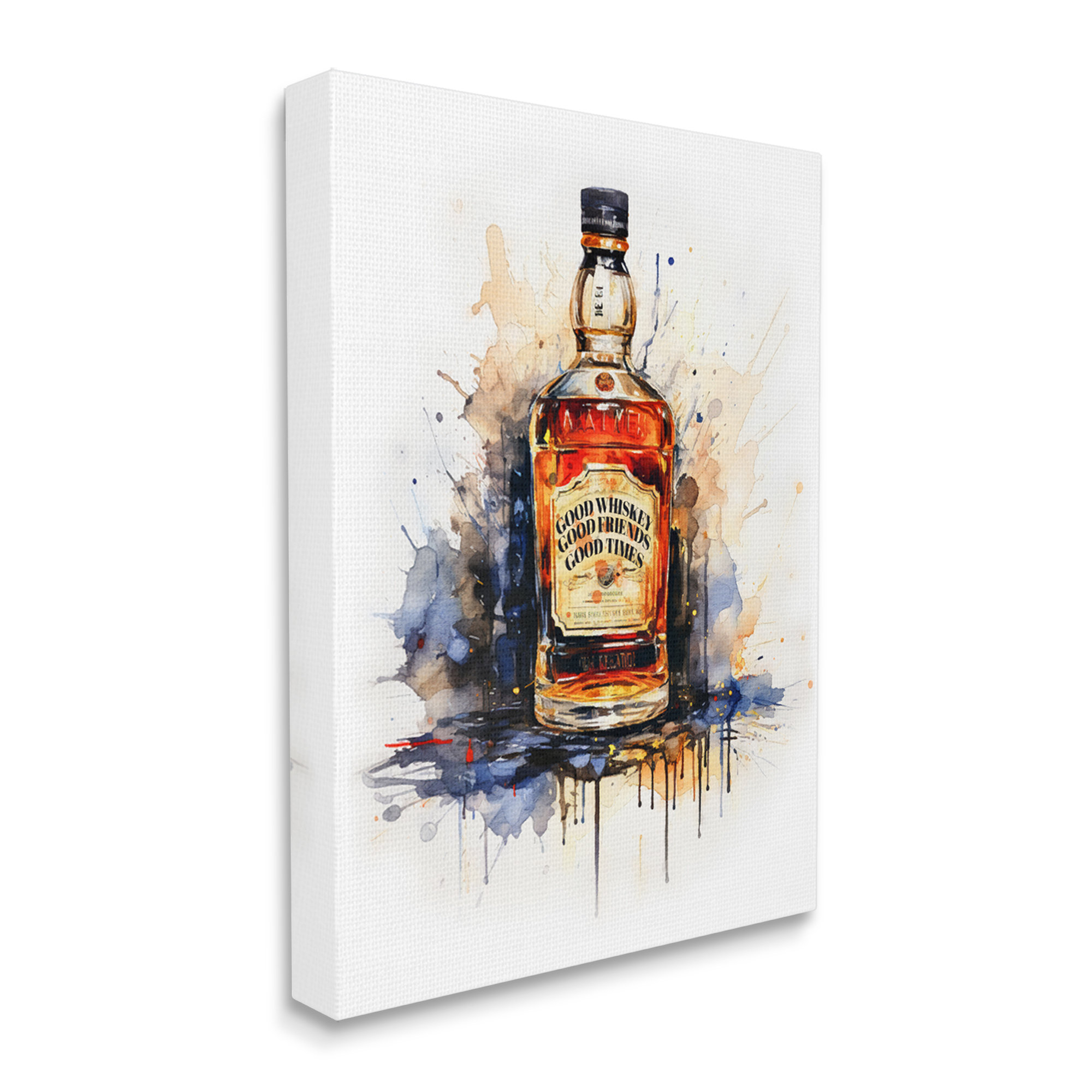 Winston Porter Good Times Whiskey Bottle On Canvas by Amanda Greenwood ...
