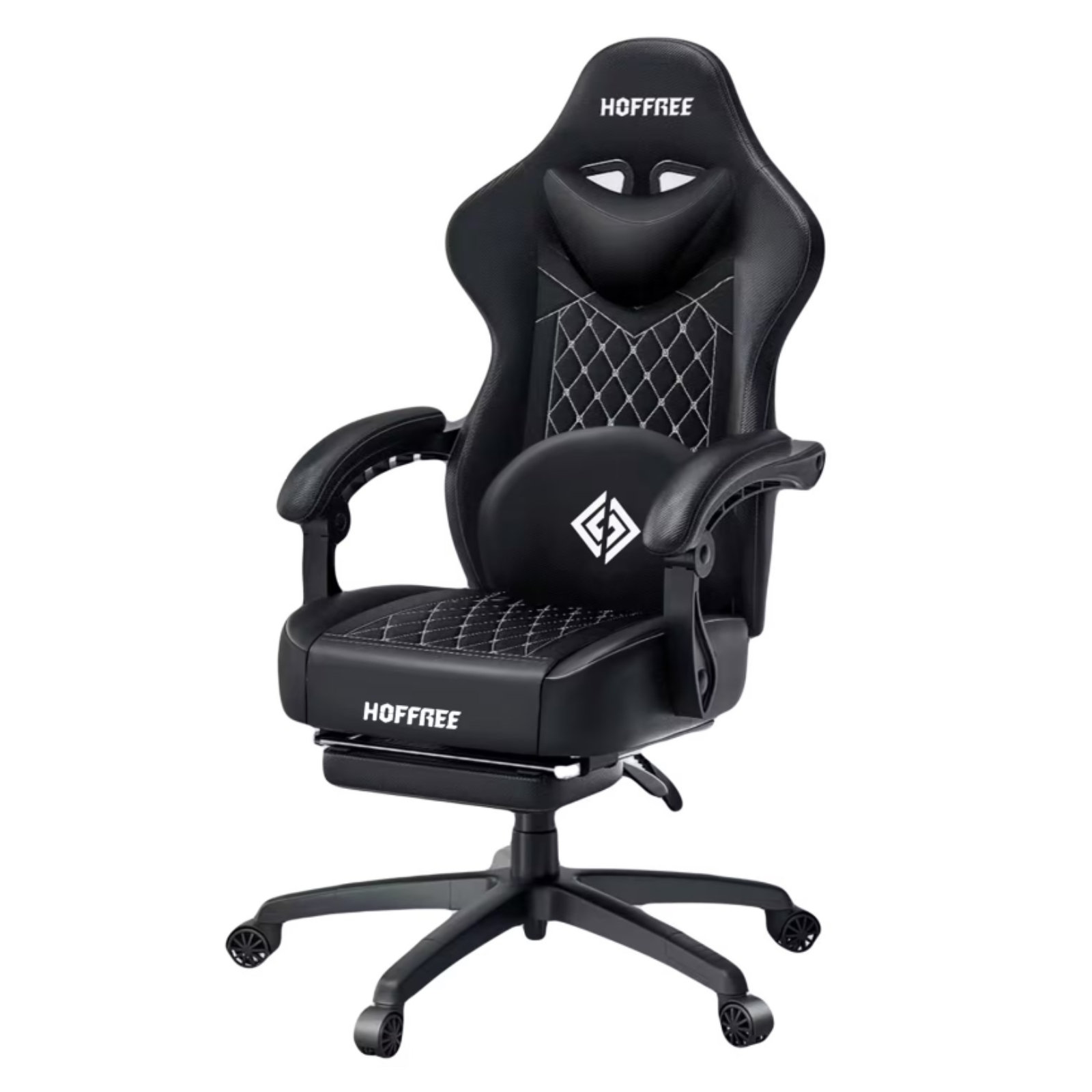 Inbox Zero Adjustable Reclining Ergonomic Faux Leather PC & Racing Game ...