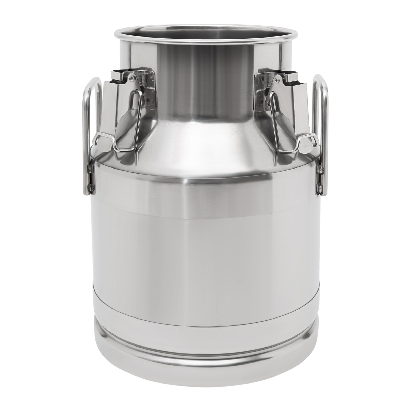 Prep & Savour Demirose Round Stainless Steel Milk Can Sealed Bucket ...
