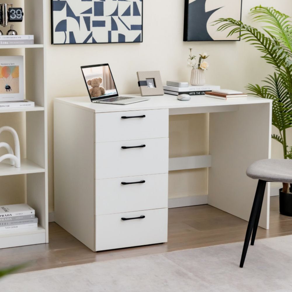 Latitude Run® 43.5 Inch Computer Desk With 4 Large Drawers | Wayfair