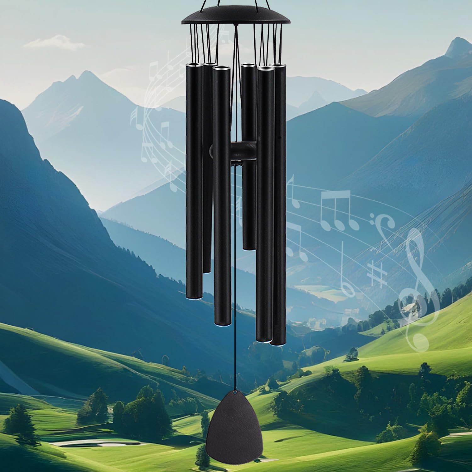Arlmont & Co. Large Aluminum Wind Chimes Deep Tones & Soothing Melodies ...