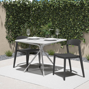 COSCO Outdoor/Indoor Stacking Resin Chair with Ribbon Back & Reviews ...