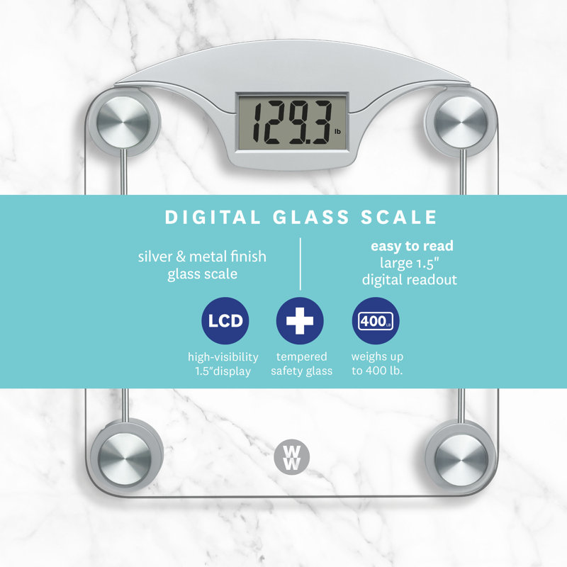 Conair WEIGHT WATCHERS DIGITAL GLASS SCALE- XL DISPLAY & Reviews | Wayfair