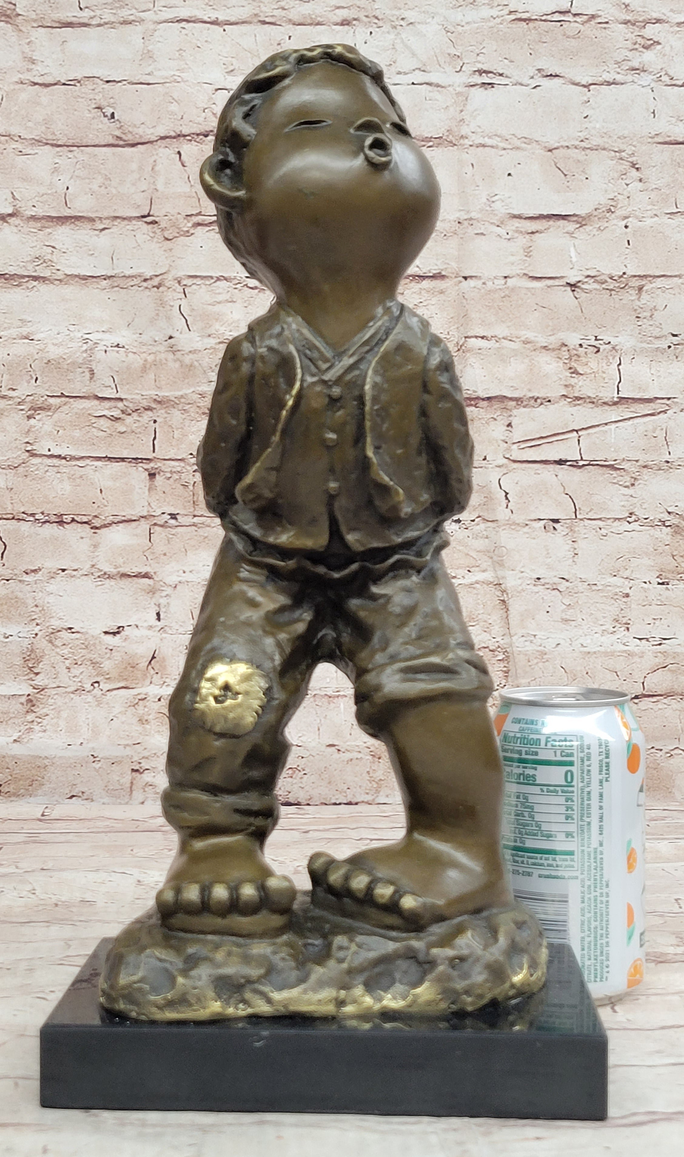 Canora Grey Tashayla Hand Made Original Milo Chinese Boy Bronze ...