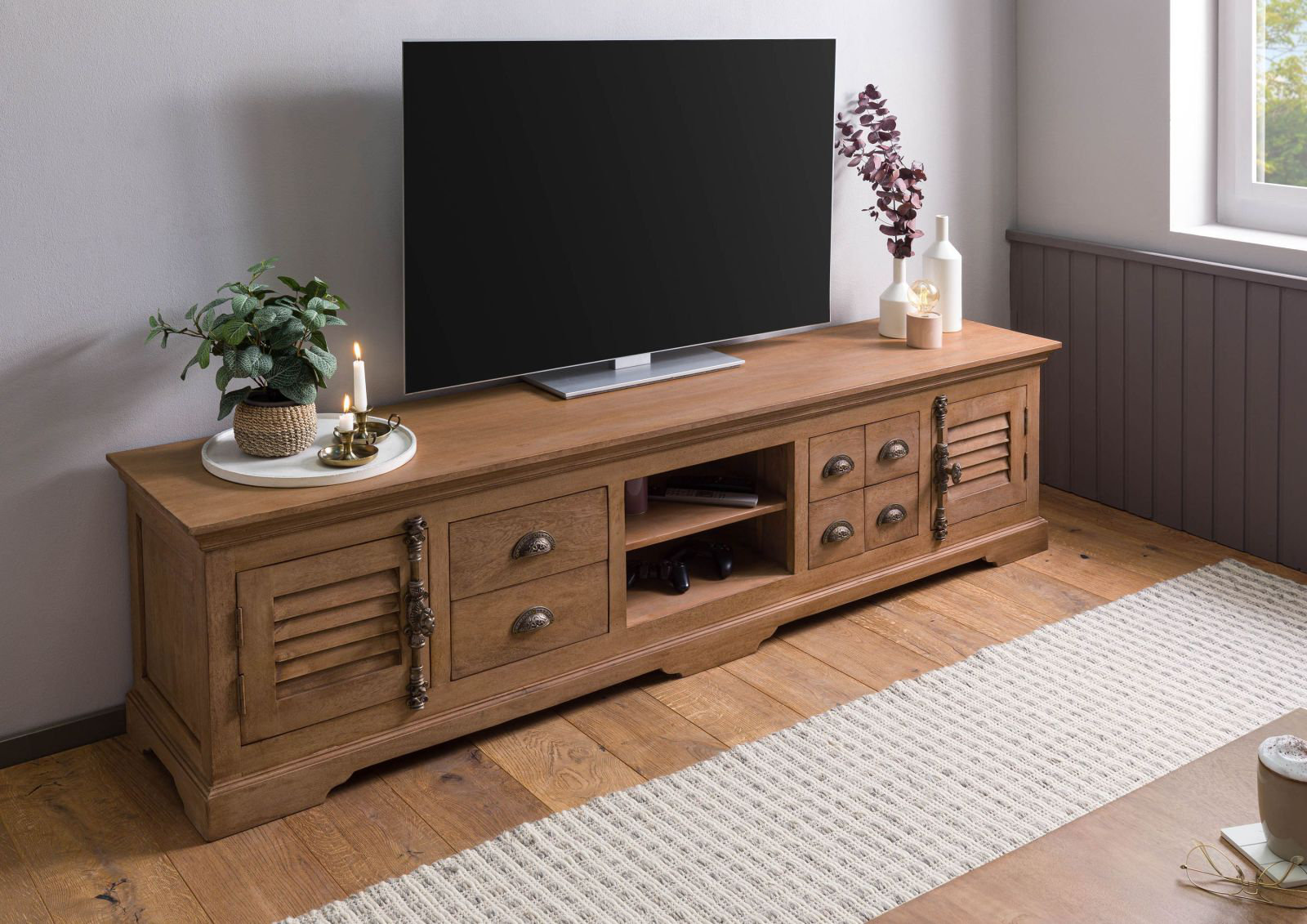 Massivmoebel24 Toulouse TV Stand for TVs up to 75" | Wayfair.co.uk