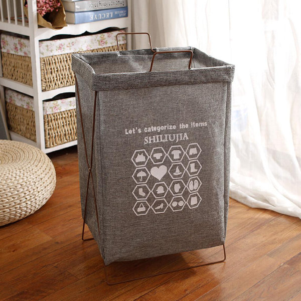 Trinx Waterproof Cotton And Linen Laundry Basket Basket For Storing ...