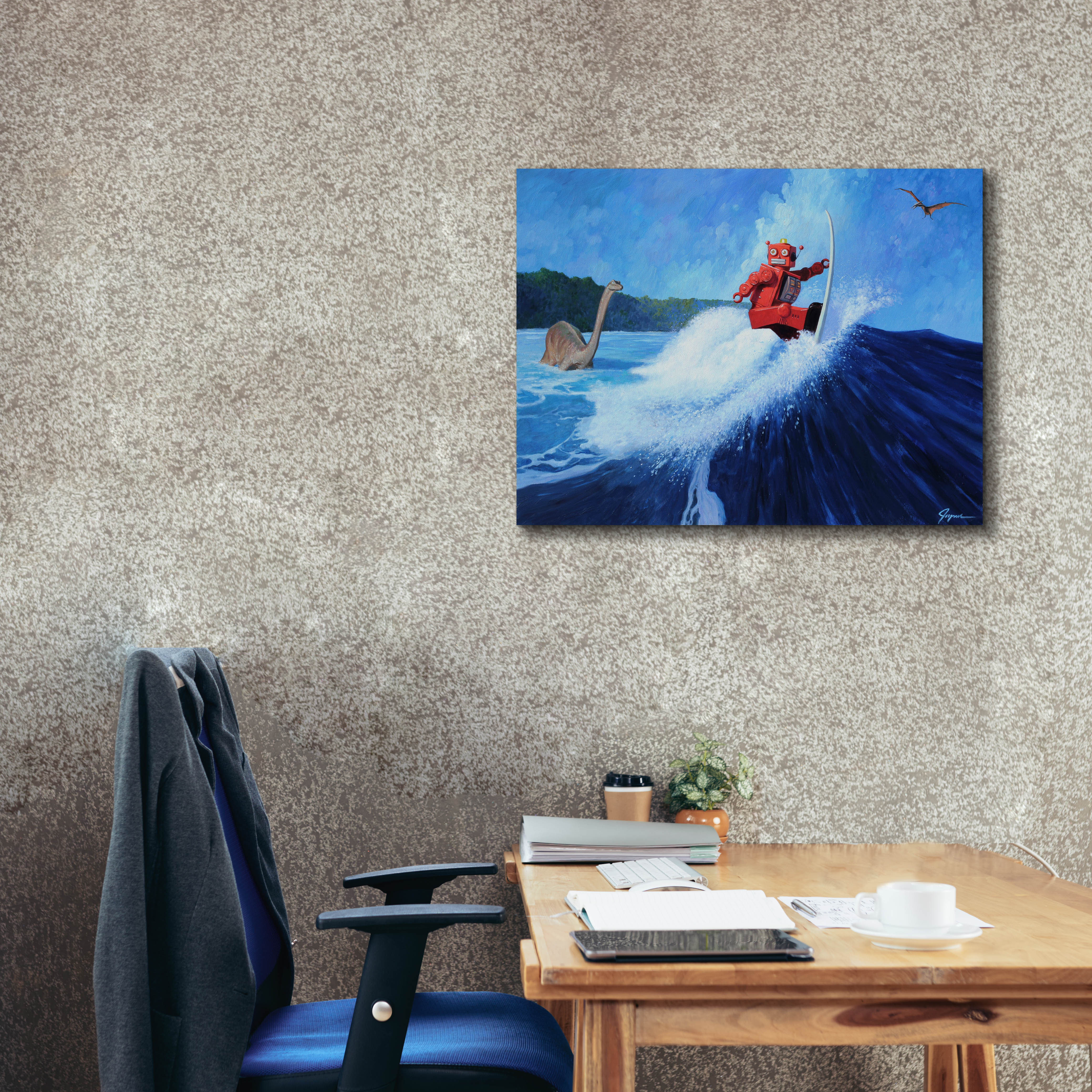 Trinx 'Surfer Joe' By Eric Joyner, Canvas Wall Art, 34"X26" - Wayfair ...