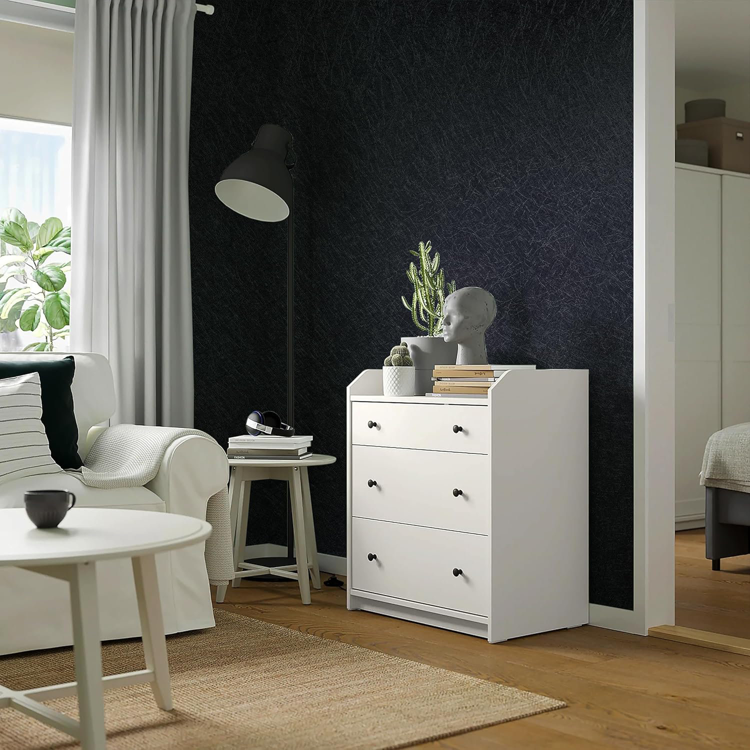 Ivy Bronx Stripes Contact Paper, 17.4"X394" Self-Adhesive Removable ...