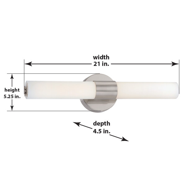 George Kovacs by Minka Saber 2-Light Vanity Light & Reviews | Wayfair