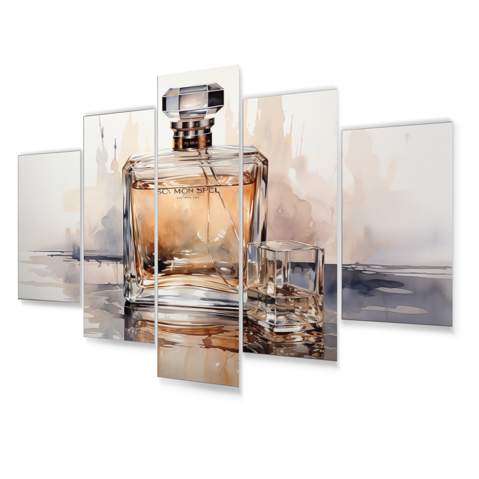 Design Art Perfume Vibrant Elegance I - Fashion Metal Wall Decor Set | Wayfair