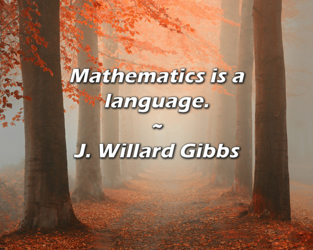 Latitude Run® J. Willard Gibbs Quote: Mathematics is a language. | Wayfair